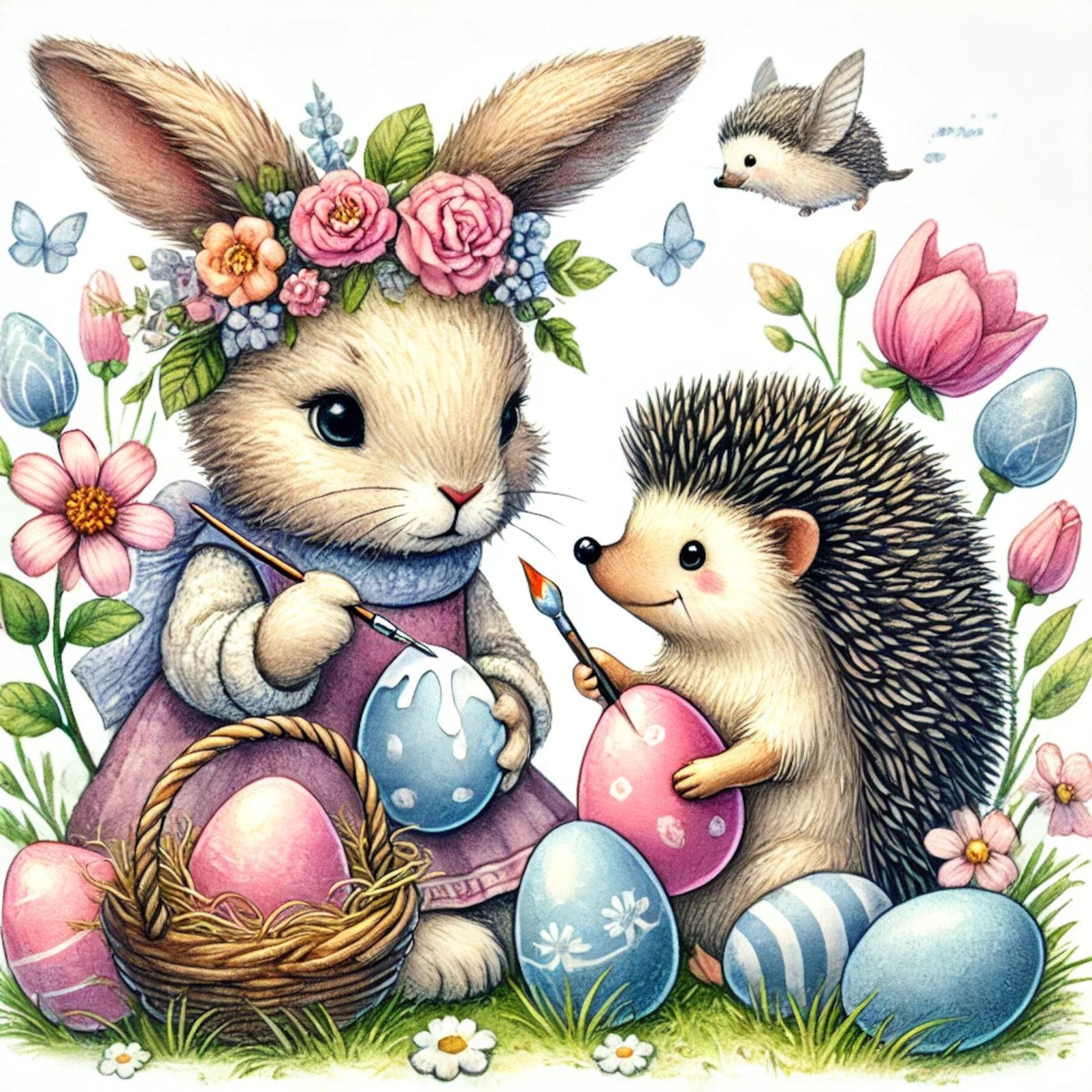 Springtime Friends, Spring Friends, Bunny & Pals, Whimsical Animals ...