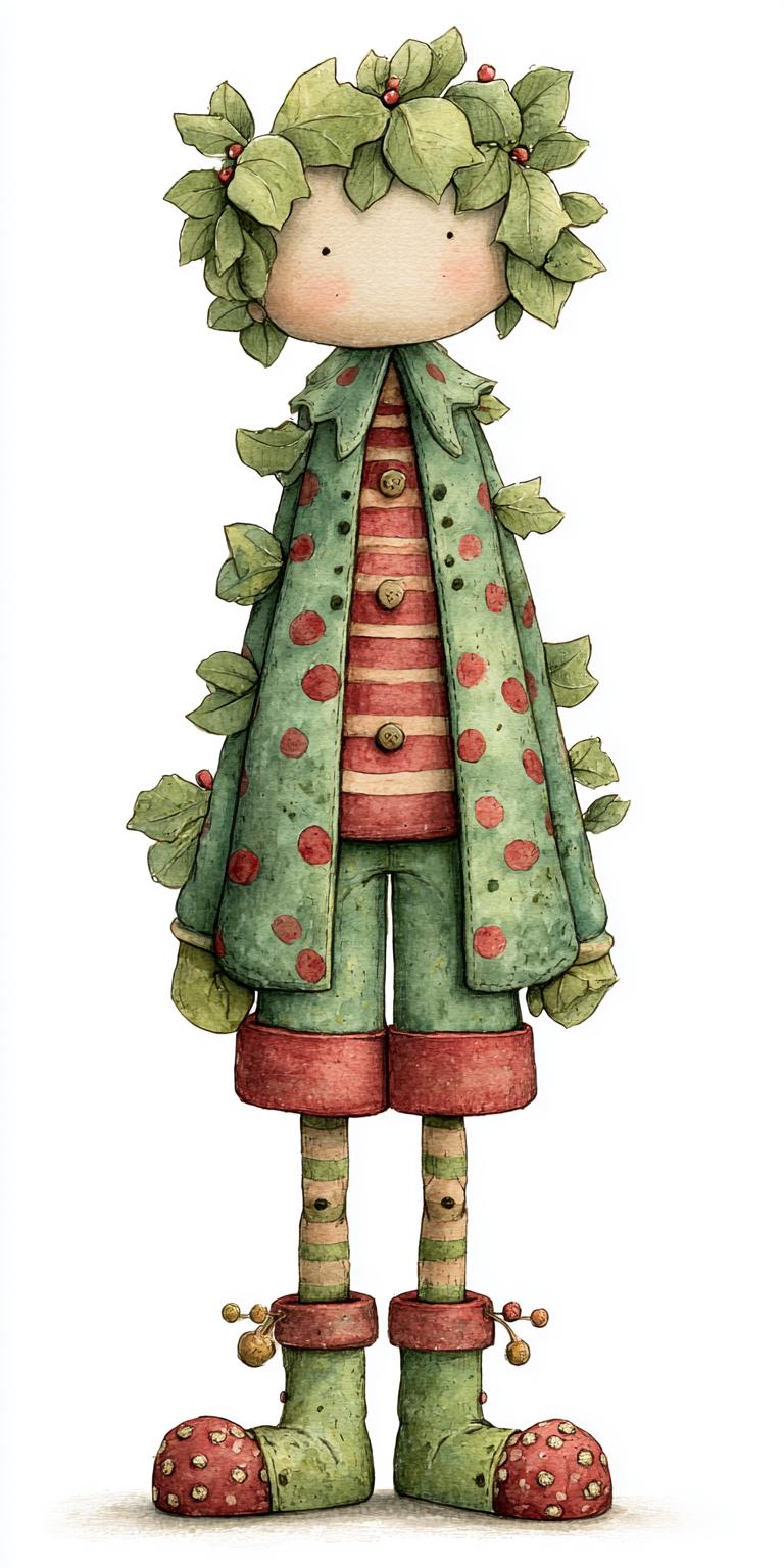 Elfin Clipart, Forest Elf, Woodland Elf, Fantasy Art, Whimsical Elf ...