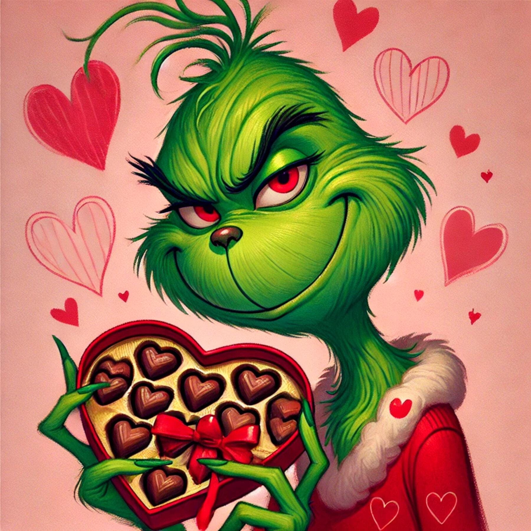 Grinch Valentine, Mischief Love, Heart Humor, Love Whimsy, Cheeky ...