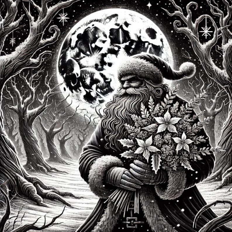 10 Dark Santa Clipart Images, Digital Prints, Santa Clipart, Santa ...