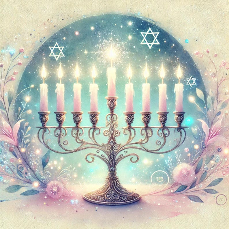 10 Menorah Clipart, Hanukkah Menorah, Jewish Candle Holder, Decorative ...