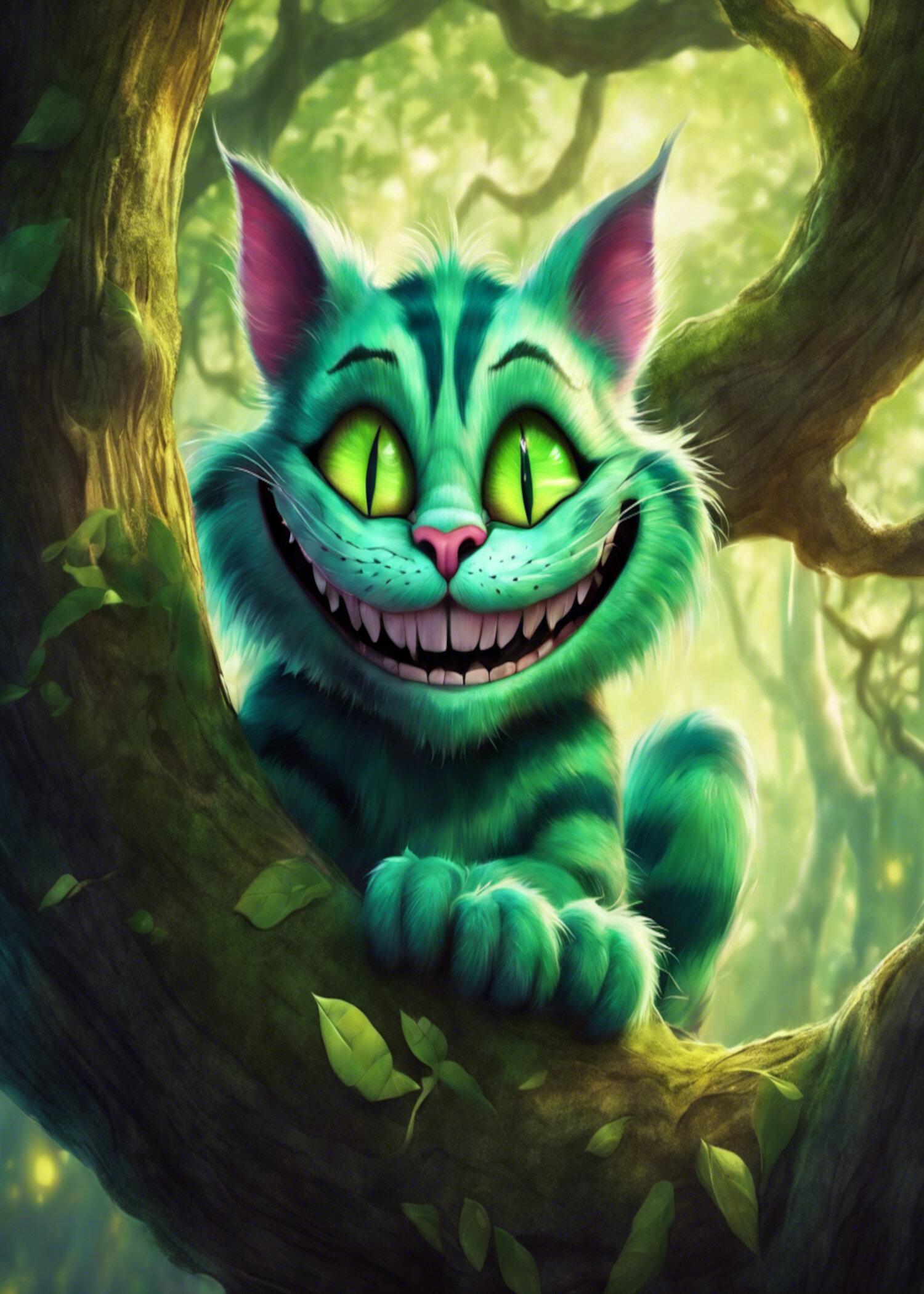 10 Cheshire Cat Clipart, JPG, Alice in Wonderland Clipart, Grinning Cat ...