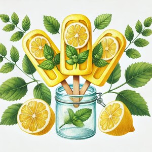 Lemonade Clipart, Summer Stand Art, Fresh Lemons, Lemonade Stand, Mason ...