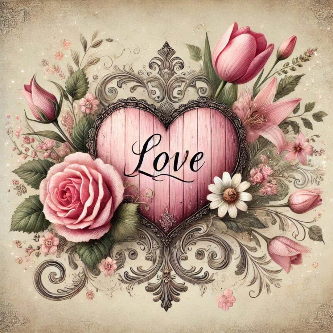 Whimsical Love Heart 1, Love Jpg, Love Images, Valentines Day, Romance ...