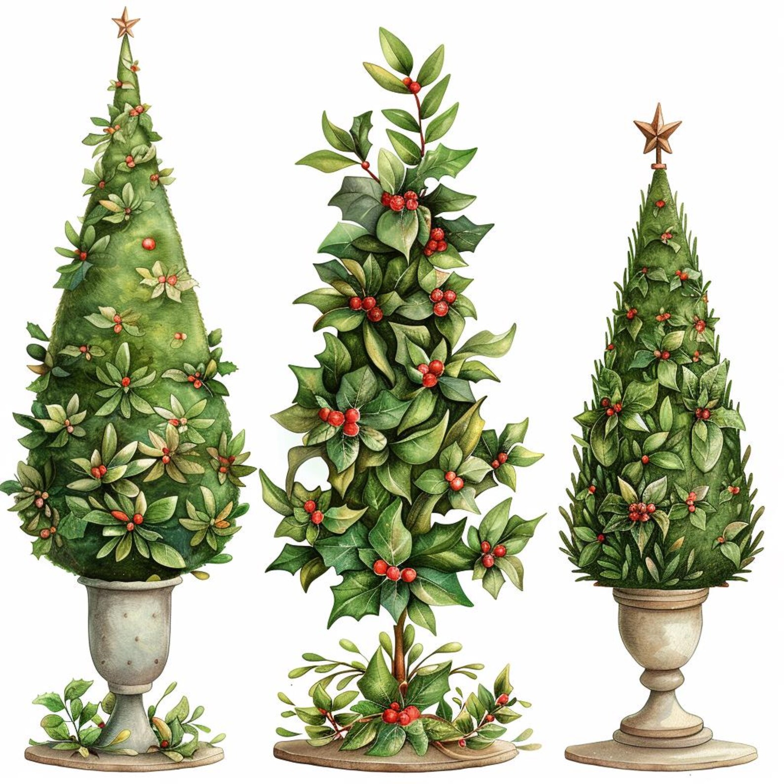 Quirky Topiary, Christmas Trees, Amanda Clark, Whimsical Holiday ...