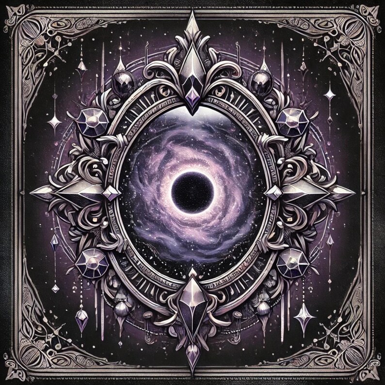 Dark Gothic Badges, Gothic Clipart, Mystical Art, Gothic Watercolor ...