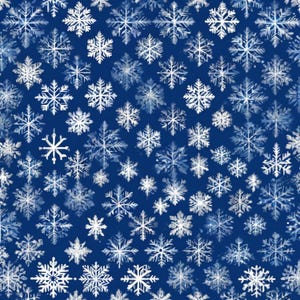 10 Blue Snowflake Repeat Pattern Clipart, 12x12 Size, Scrapbooking ...