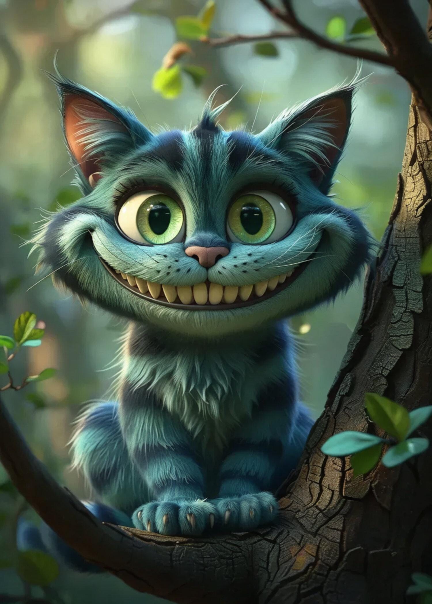 10 Cheshire Cat Clipart, JPG, Alice in Wonderland Clipart, Grinning Cat ...