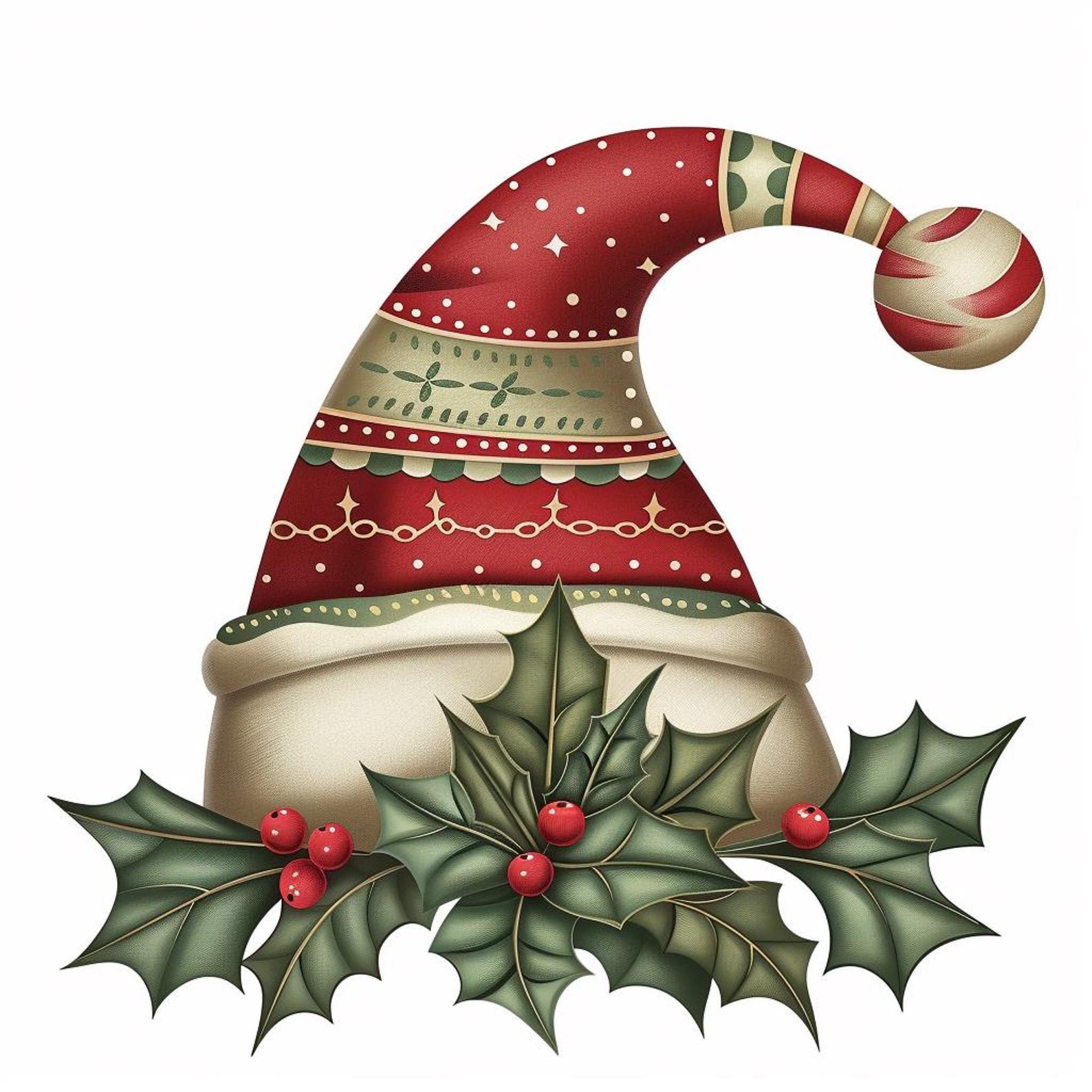 Santa Hat, Christmas Hat, Holiday Decor, Festive Vibes, Cozy Winter ...