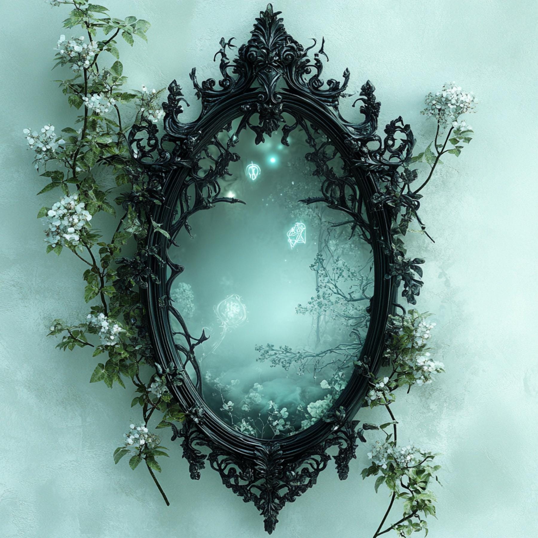Gothic Mirror, Magic Mirror Art, Haunted Mirror, Dark Fairy Art ...
