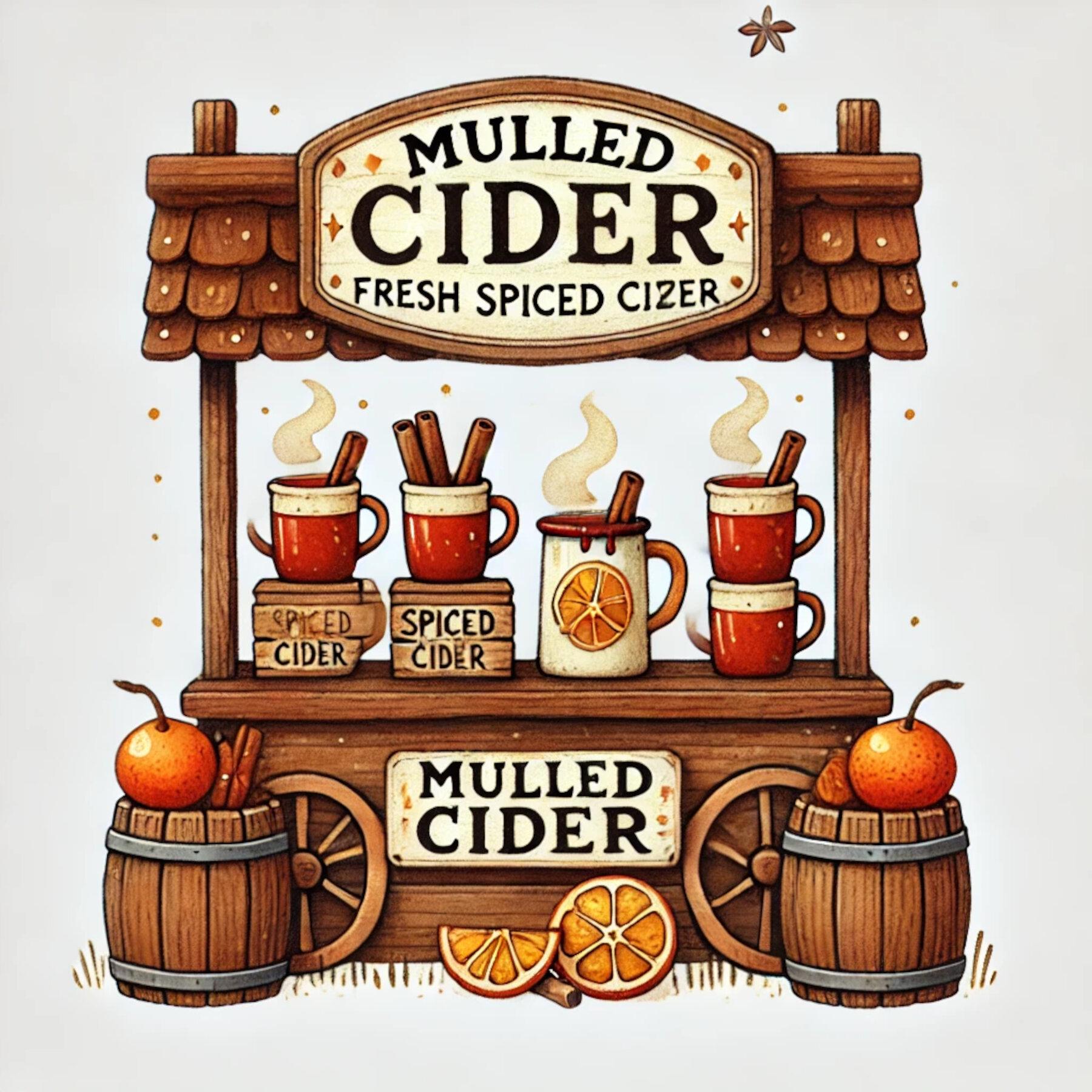 Cider Stand, Farm Drink Clipart, Apple Cider Art, Fresh Juice, Rustic ...