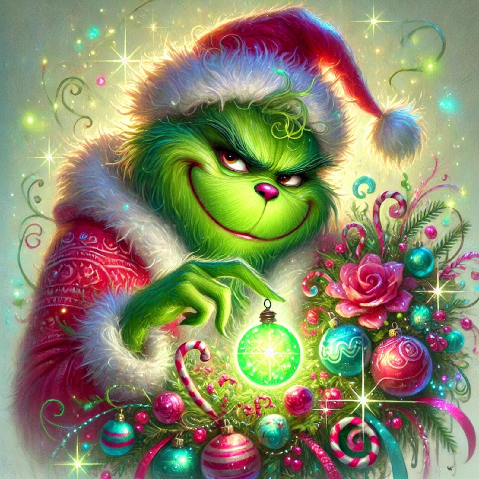Wreath Thief, 10 Grinch Images, High Quality 300dpi, Grinch, Green Man ...