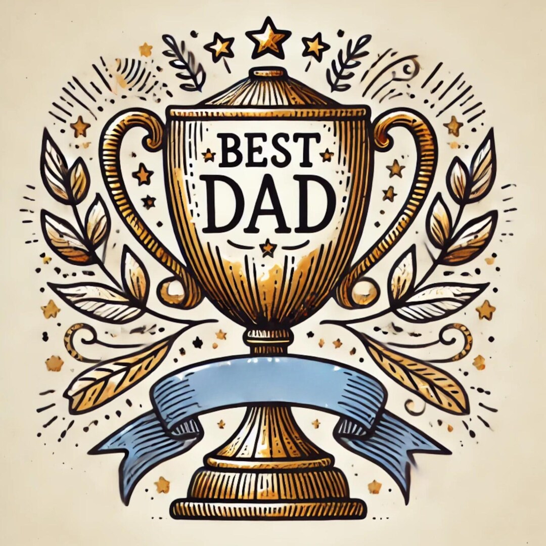 Best Dad Clipart, Father’s Day Trophy, Dad Award, Gold Cup Clipart ...