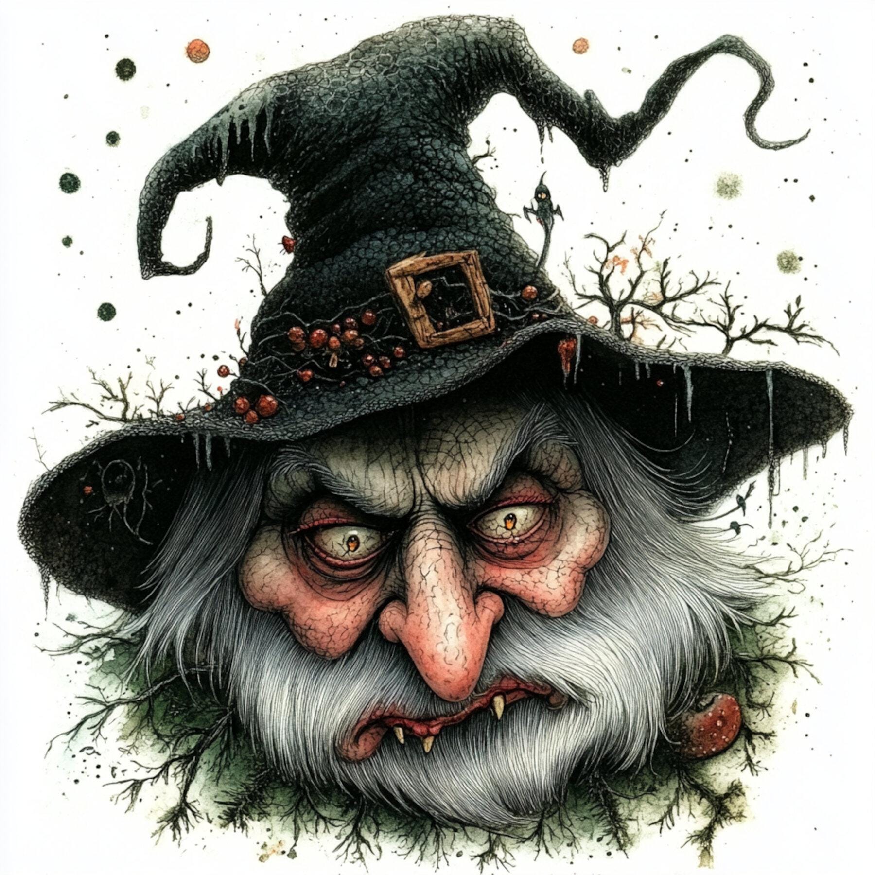 Ugly Wizard, Creepy Face, Witch Portrait, Dark Fantasy, Evil Wizard ...