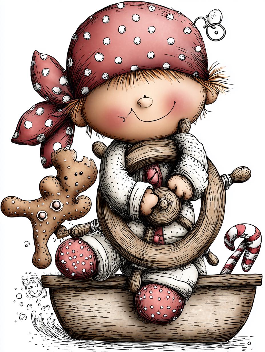 Gingerbread Sailor, Holiday Pirate, Christmas Wheel, Candy Cane ...