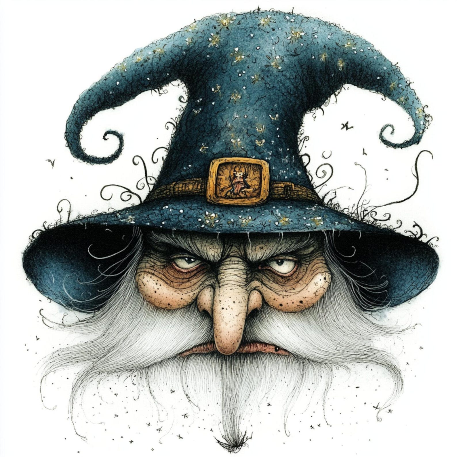 Ugly Wizard, Creepy Face, Witch Portrait, Dark Fantasy, Evil Wizard ...