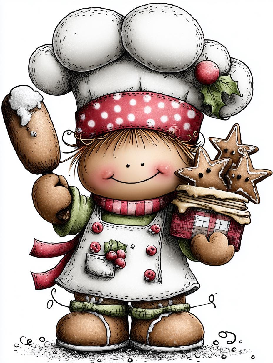 Gingerbread Art, Cute Baker, Holiday Cookies, Chef Hat, Star Cookie ...