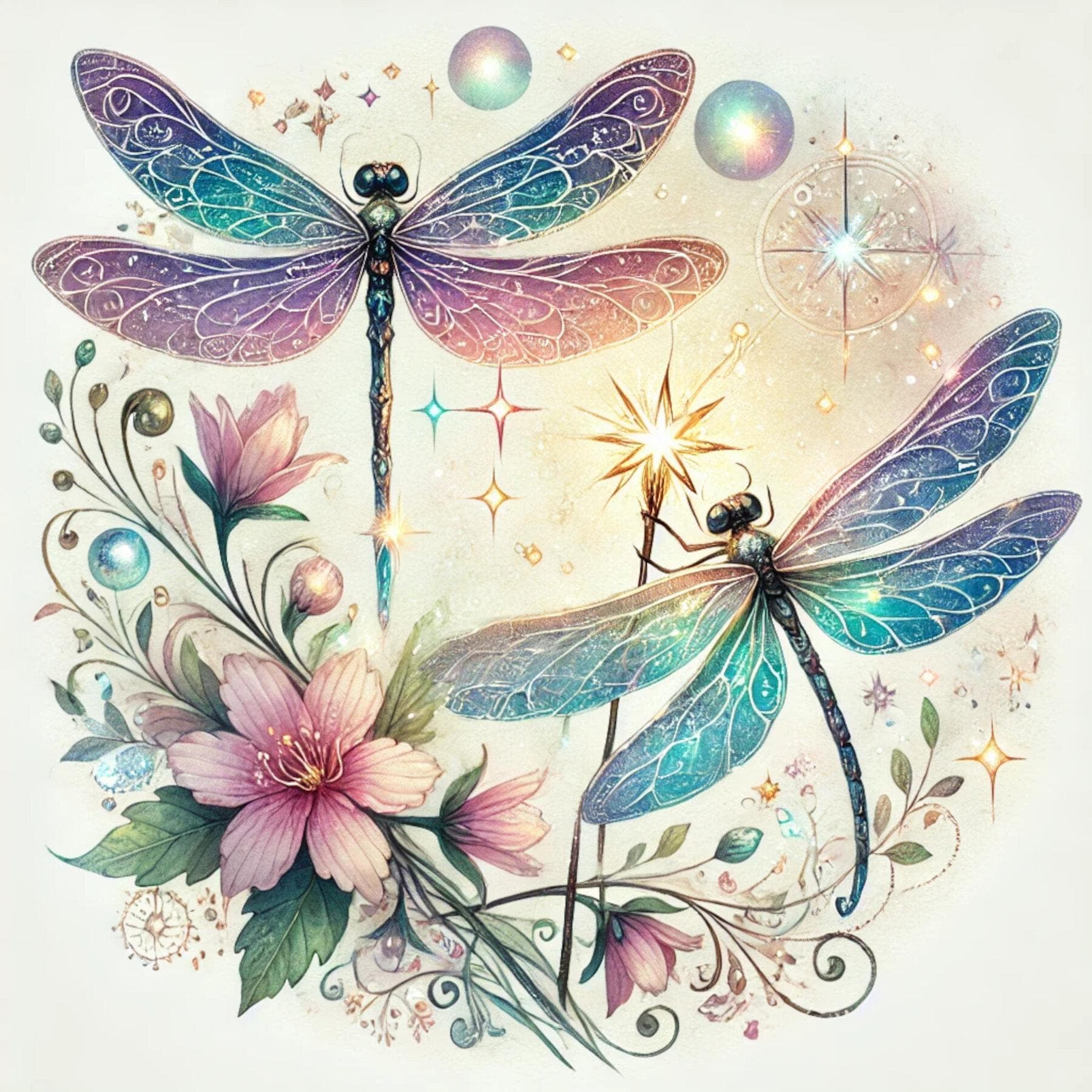 Dragonfly Fantasy, Magical Dragonflies, Whimsical Fantasy, Enchanted ...