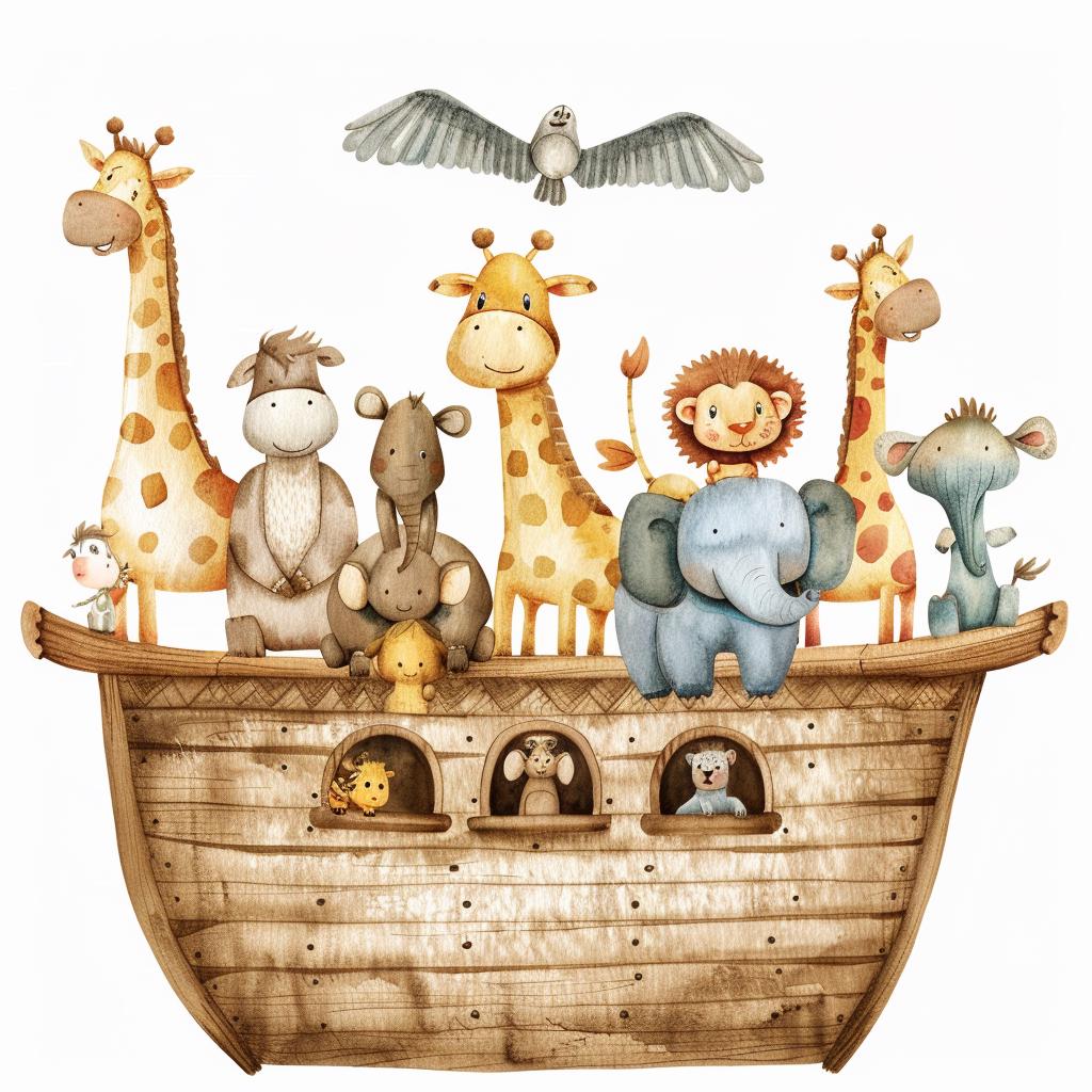 Animal Ark, Cute Boat, Noah’s Ark, Baby Animals, Safari Boat, Water ...