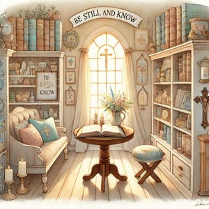 Bible Shop, Bible Shop Art, Christian Clipart, Watercolor Bible, Faith ...