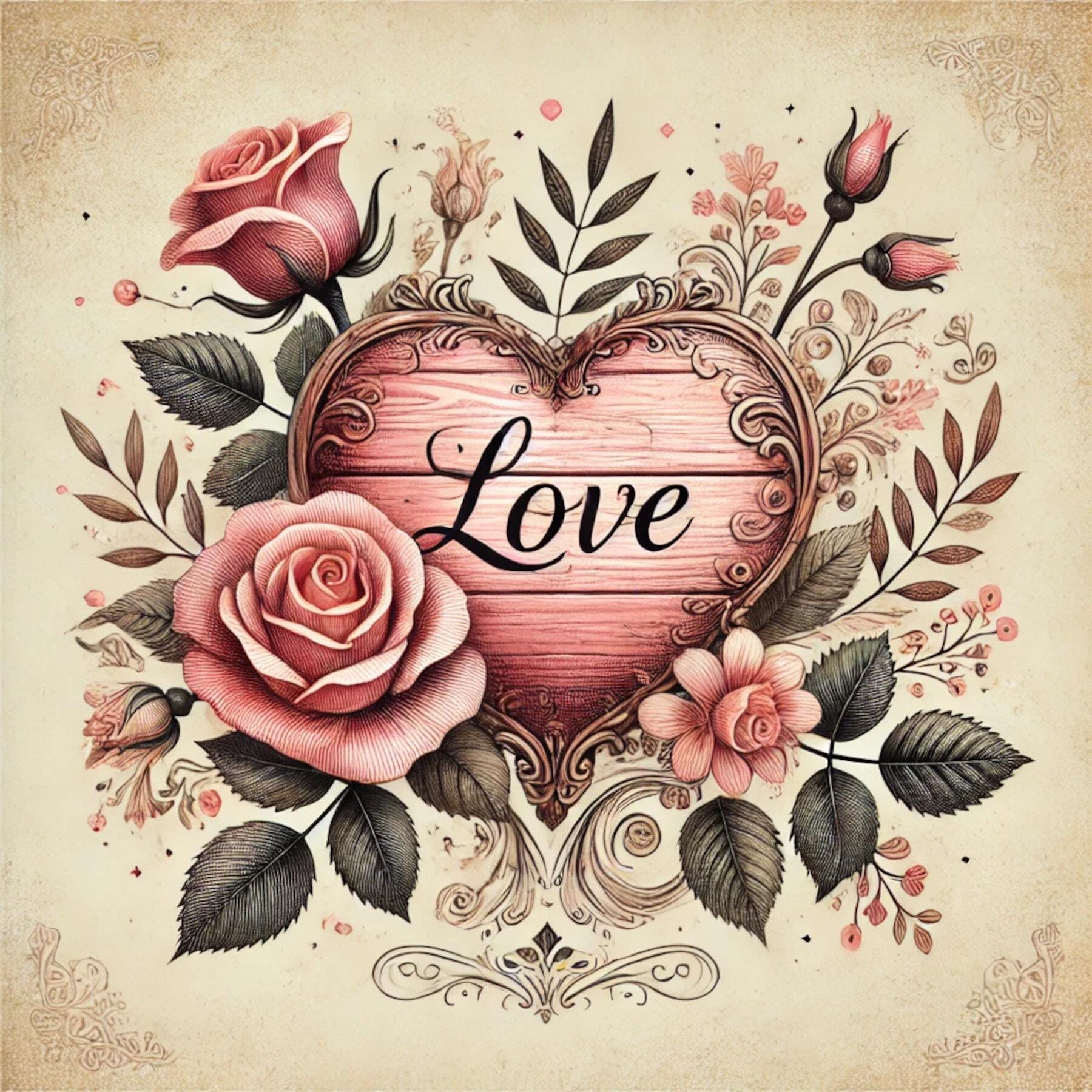 Whimsical Love Heart 1, Love Jpg, Love Images, Valentines Day, Romance ...