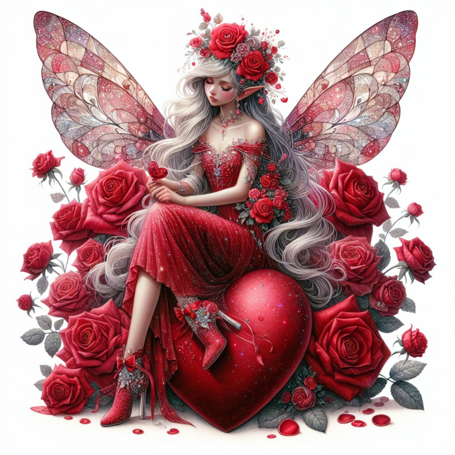 Valentine Fairy, Fairy Clipart, Fairy Images, Fantasy Art, Valentines ...