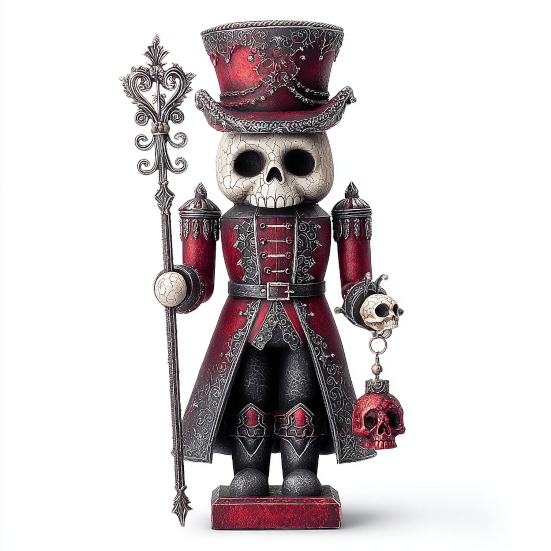 Goth Nutcracker CLIPART, Skull Toy Art, Dark Xmas Decor, Gothic Soldier ...