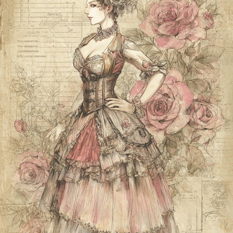 Baroque Corset Gown - Etsy