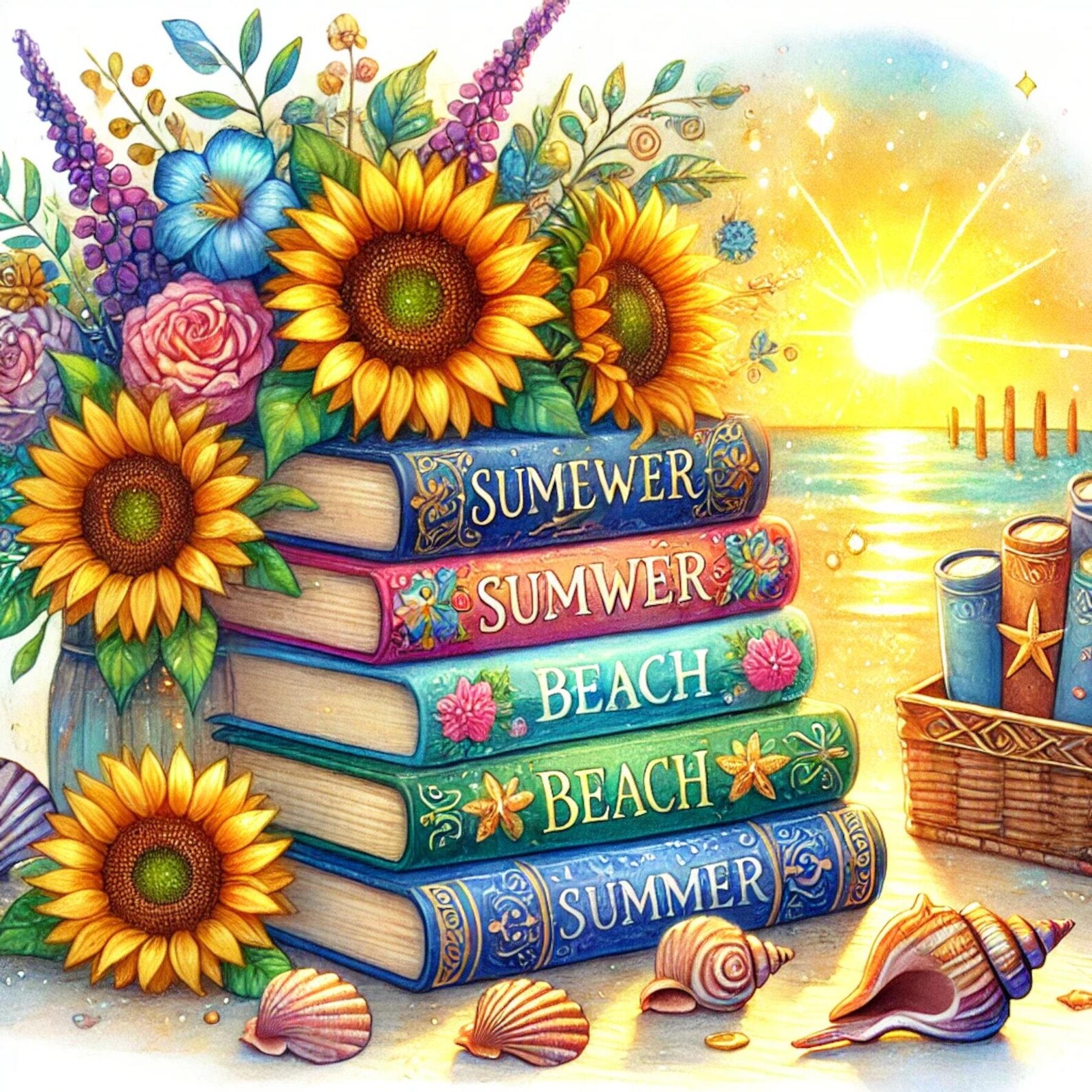 Seasonal Books, Book Clipart, Seasonal Book Covers, Whimsical Themes ...