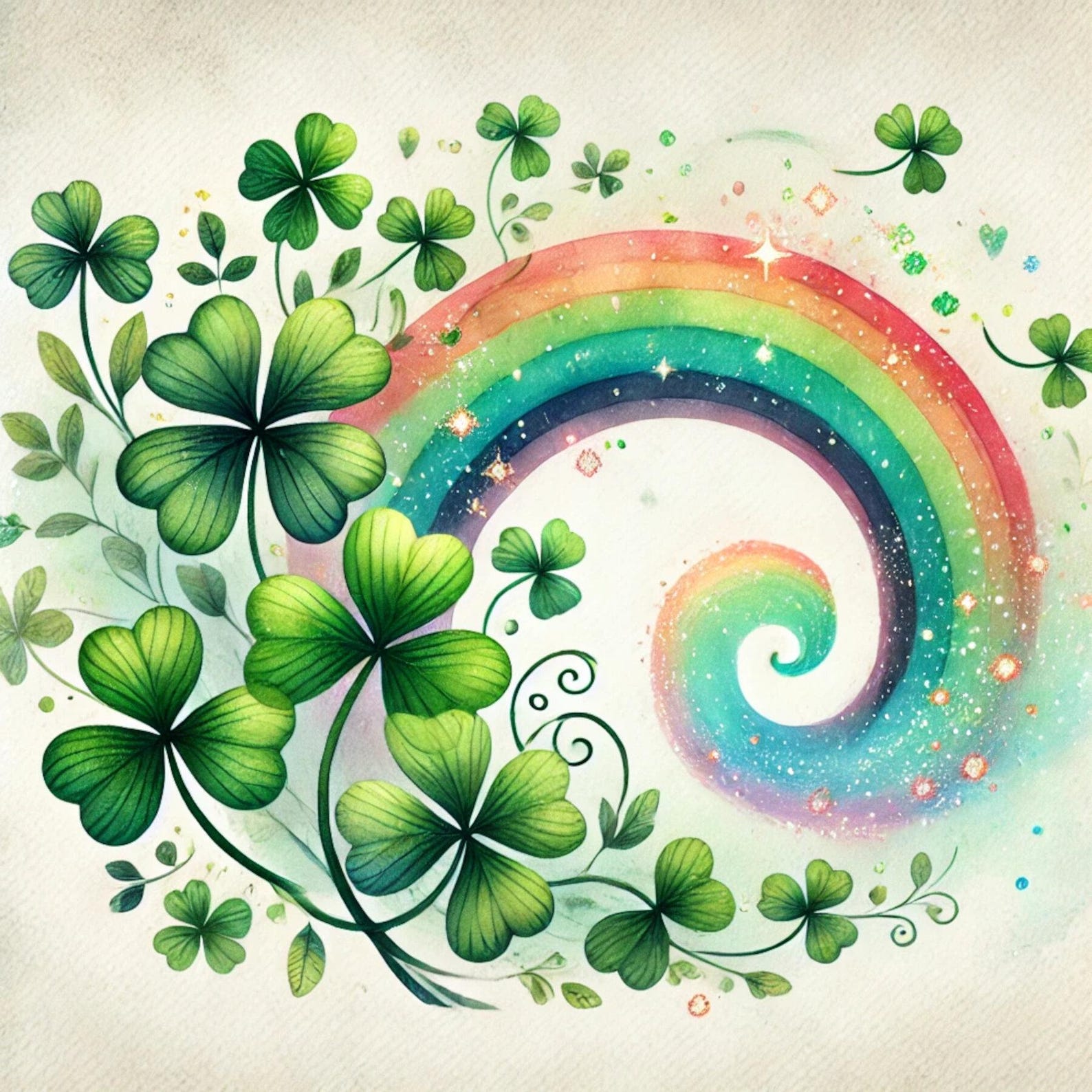 Shamrock Rainbows, St Patricks Day, Luck of the Irish, Lucky Charms ...