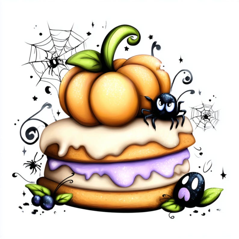 Halloween Cake, Bat Cake, Cute Halloween, Purple Drip Cake, Kawaii Bats ...