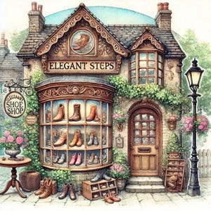 Ye Olde Shoe Shop, Shoe Boutique, Stylish Footwear, Vintage Decor, Cosy ...