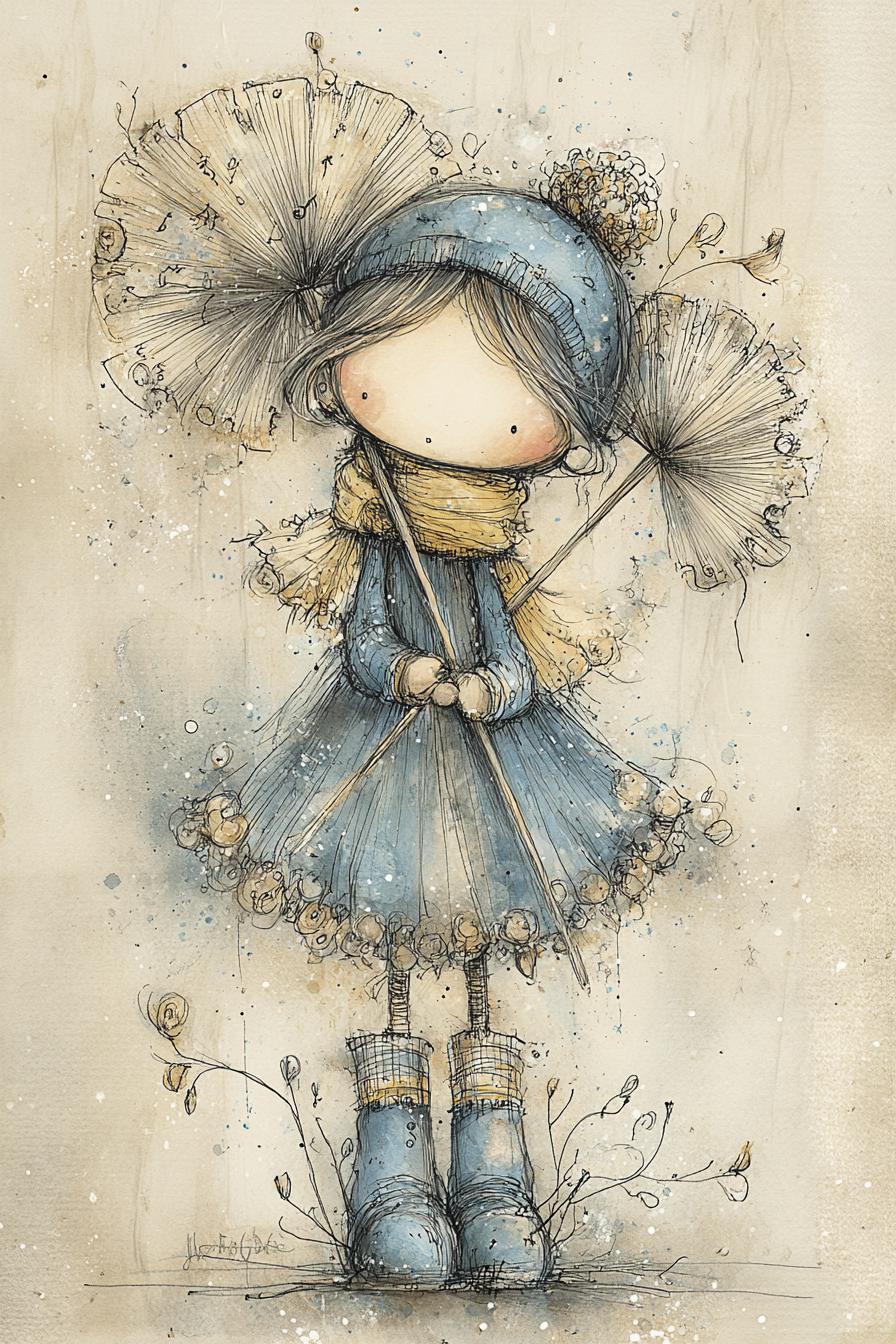 Carnival Doll, Circus Cutie, Vintage Toy, Whimsical Art, Drum Girl ...