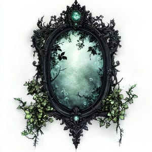 Gothic Mirror, Magic Mirror Art, Haunted Mirror, Dark Fairy Art ...