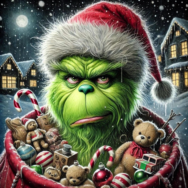 10 Christmas Grinch Clipart Bundle 5 Grinch Christmas Grinch