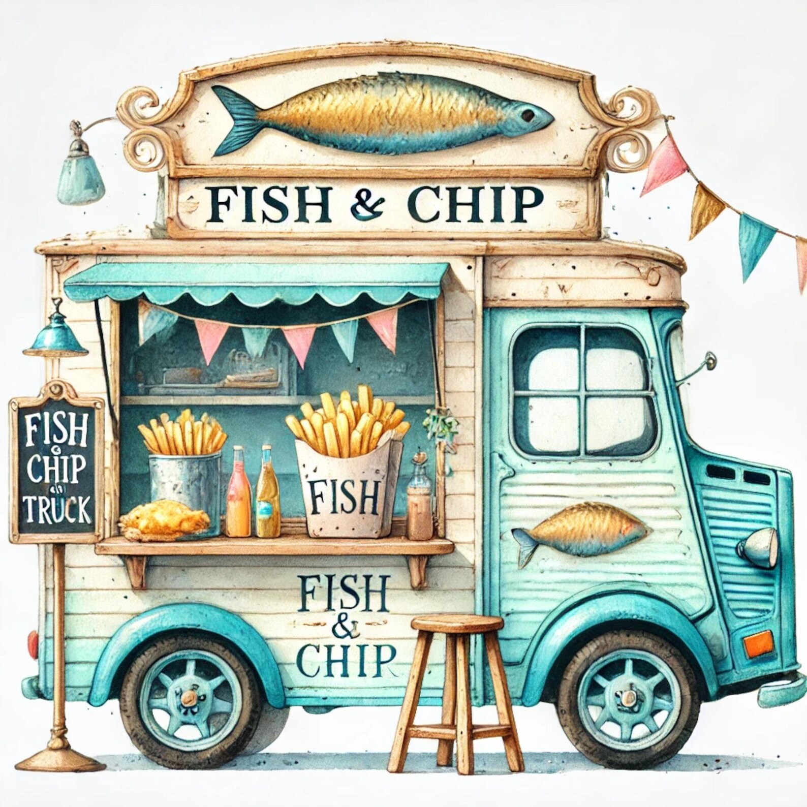 Fish and Chip Shop, Traditional Fish Shop, Crispy Fish and Chips ...