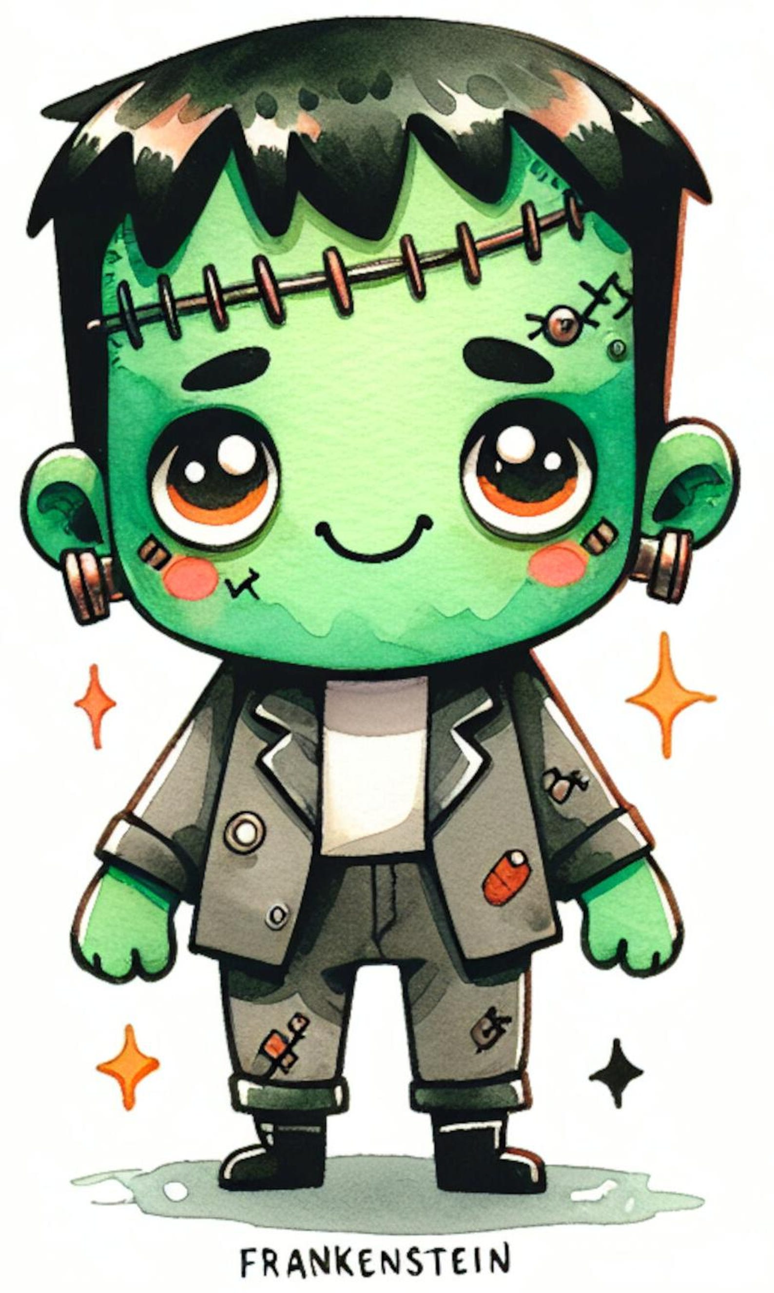 10 Cute Frankenstein Jpg, Frankenstein Jpg, Halloween Design Jpg, Fall ...