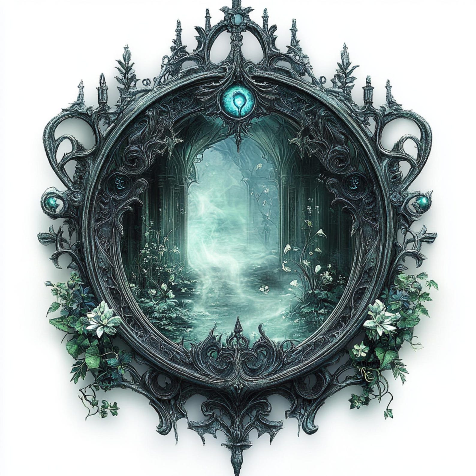Gothic Mirror, Magic Mirror Art, Haunted Mirror, Dark Fairy Art ...