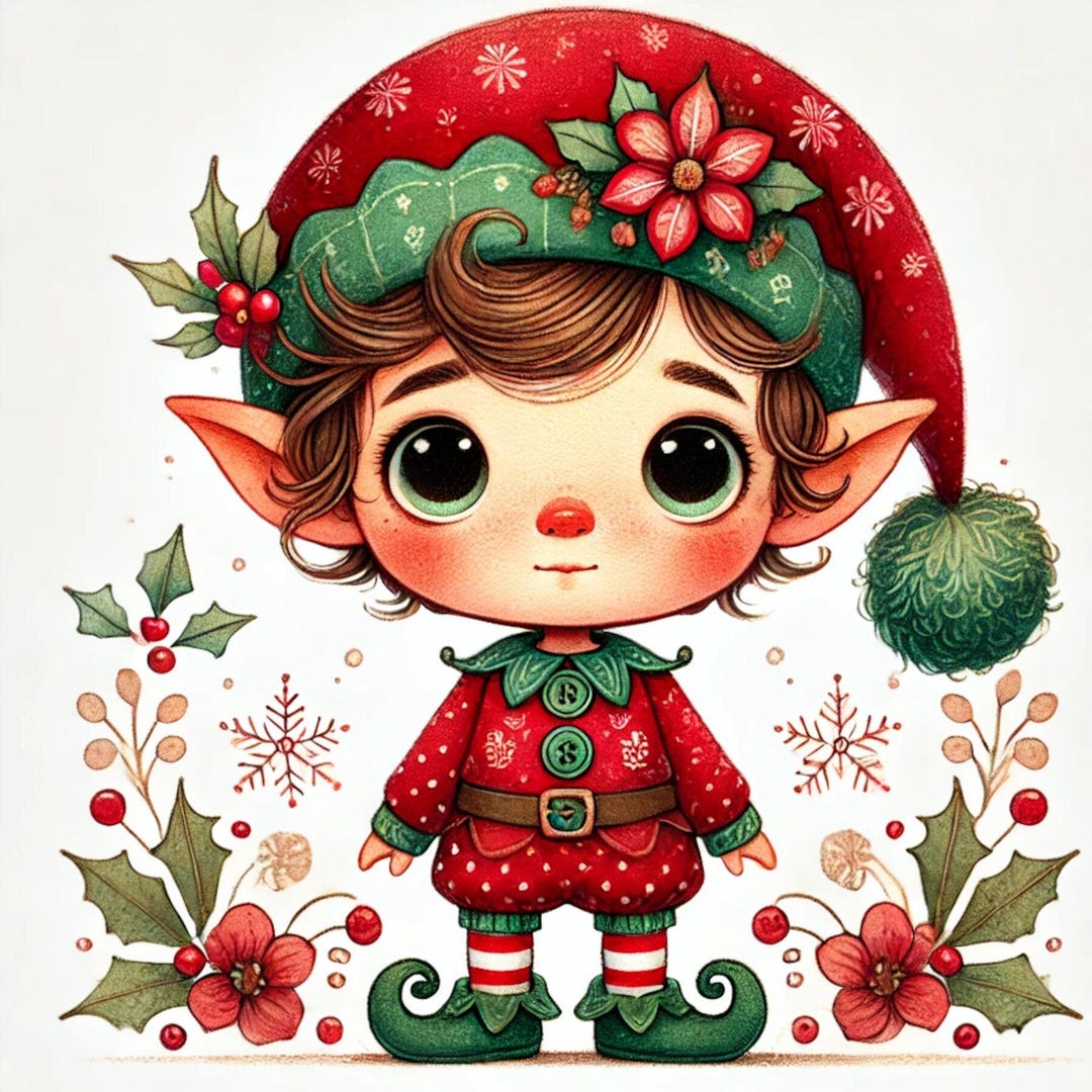 10 Baby Elf, Baby Elf Clipart, Baby Elf Jpg, Nursery Decor, Elf Images ...