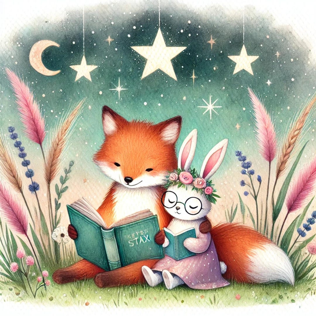 Reading Animals, Whimsical Animals, Reading Books, Cozy Settings ...