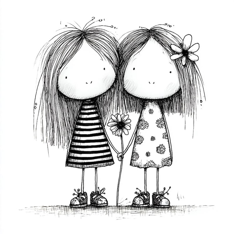 6 Sisters Clip Art - Etsy