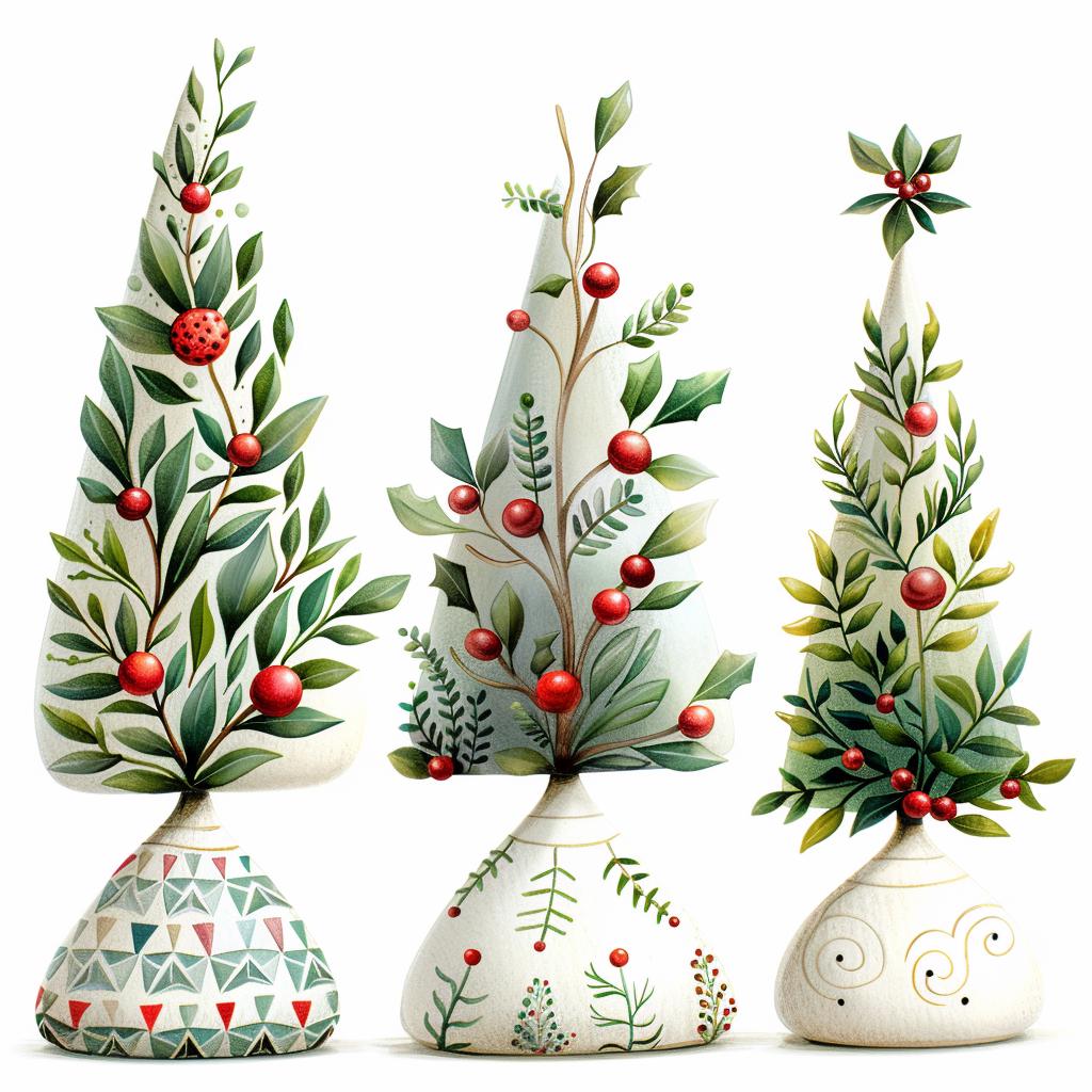 Quirky Topiary, Christmas Trees, Amanda Clark, Whimsical Holiday ...