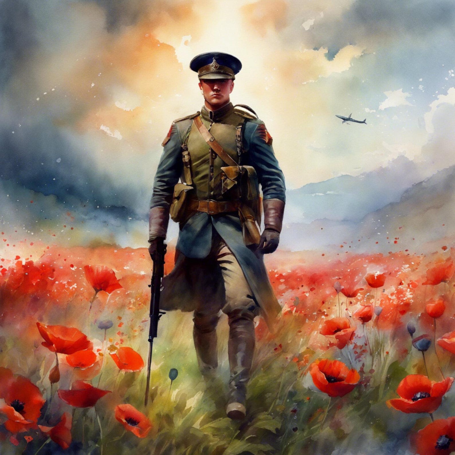 Remembrance Day Clipart JPG Files, Field of Poppies, WW1, WW2, We Will ...
