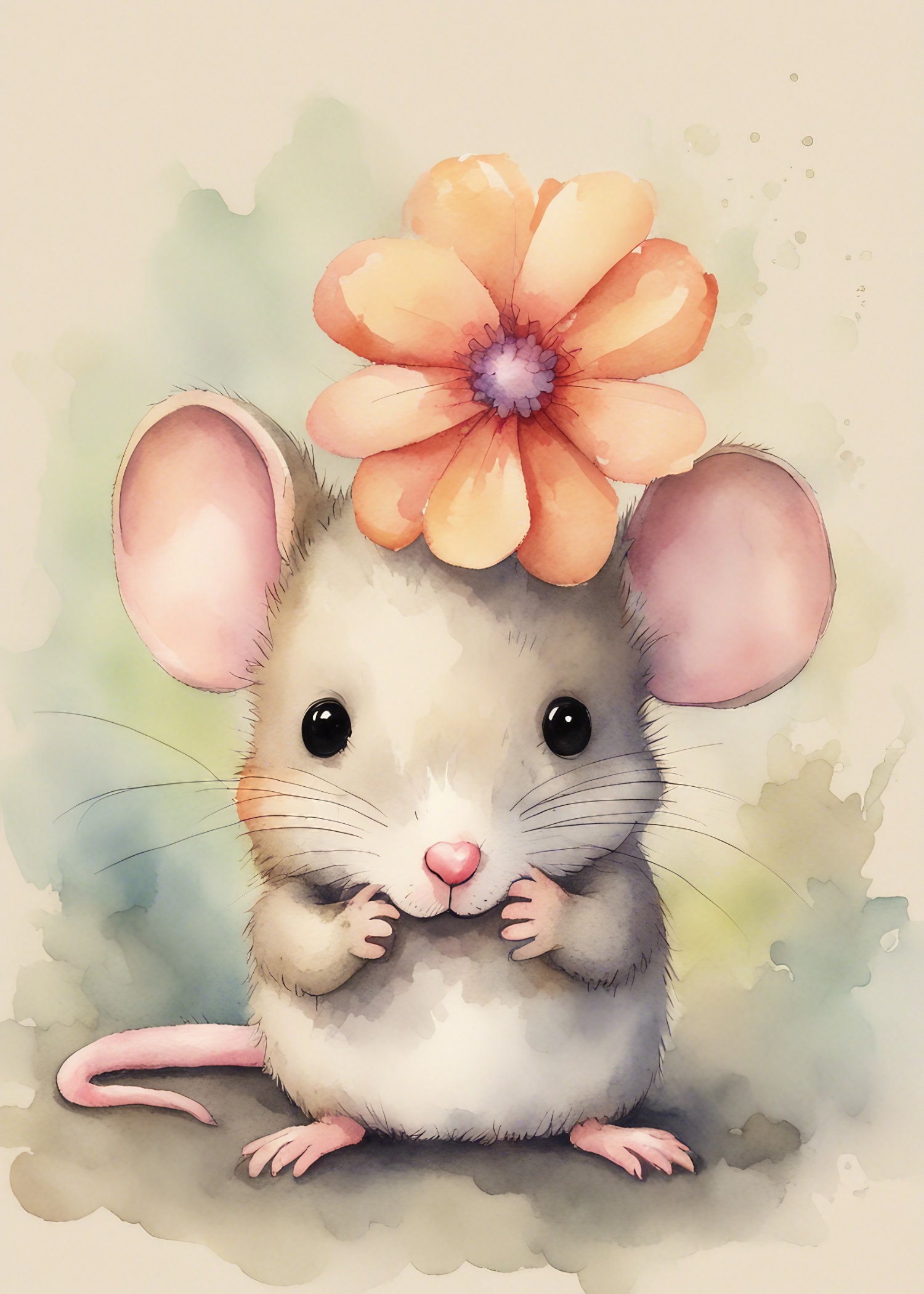 12 CUTE MICE PNG Files, Sublimation, Clip Art, T-shirts, High Quality ...