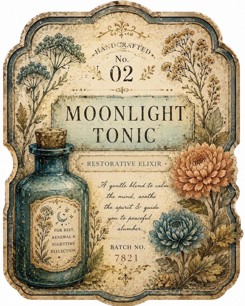 Autumn Apothecary Labels CLIPART, Printable Potion Labels, Junk Journal ...