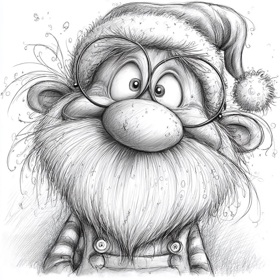 Santa Sketch, Christmas Art, Jolly Santa, Holiday Drawing, Santa Claus ...