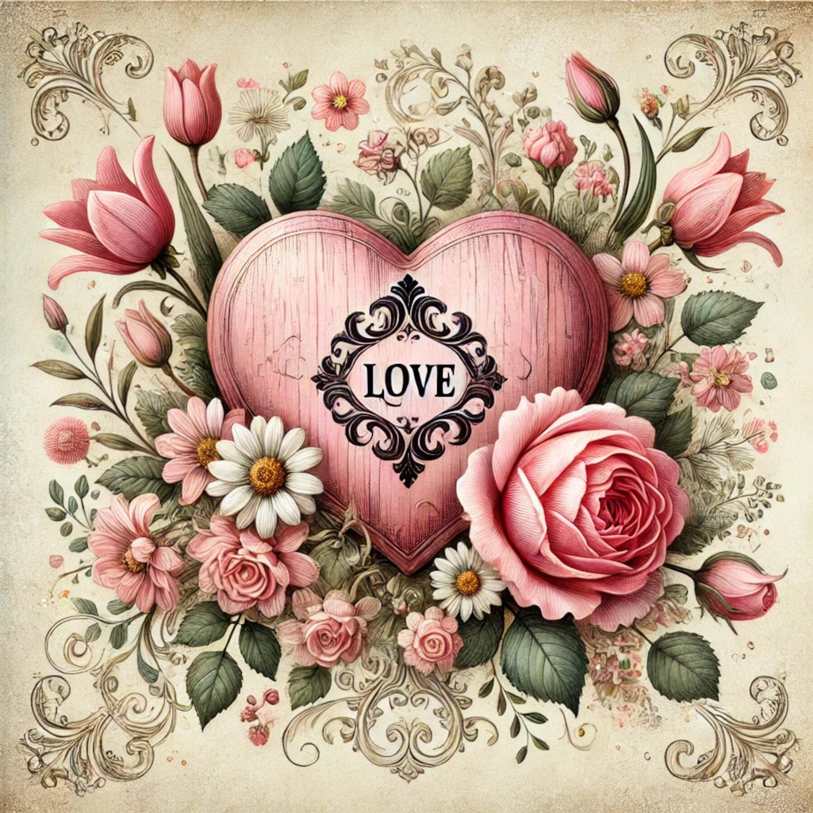 Whimsical Love Heart 1, Love Jpg, Love Images, Valentines Day, Romance ...