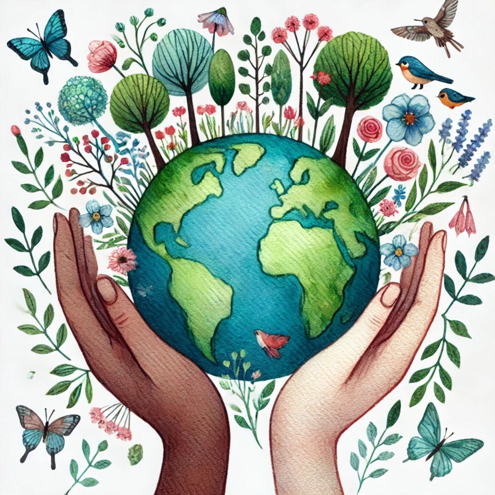 World Earth Day, Earth Day Clipart, Eco Friendly Art, Save Earth Design ...
