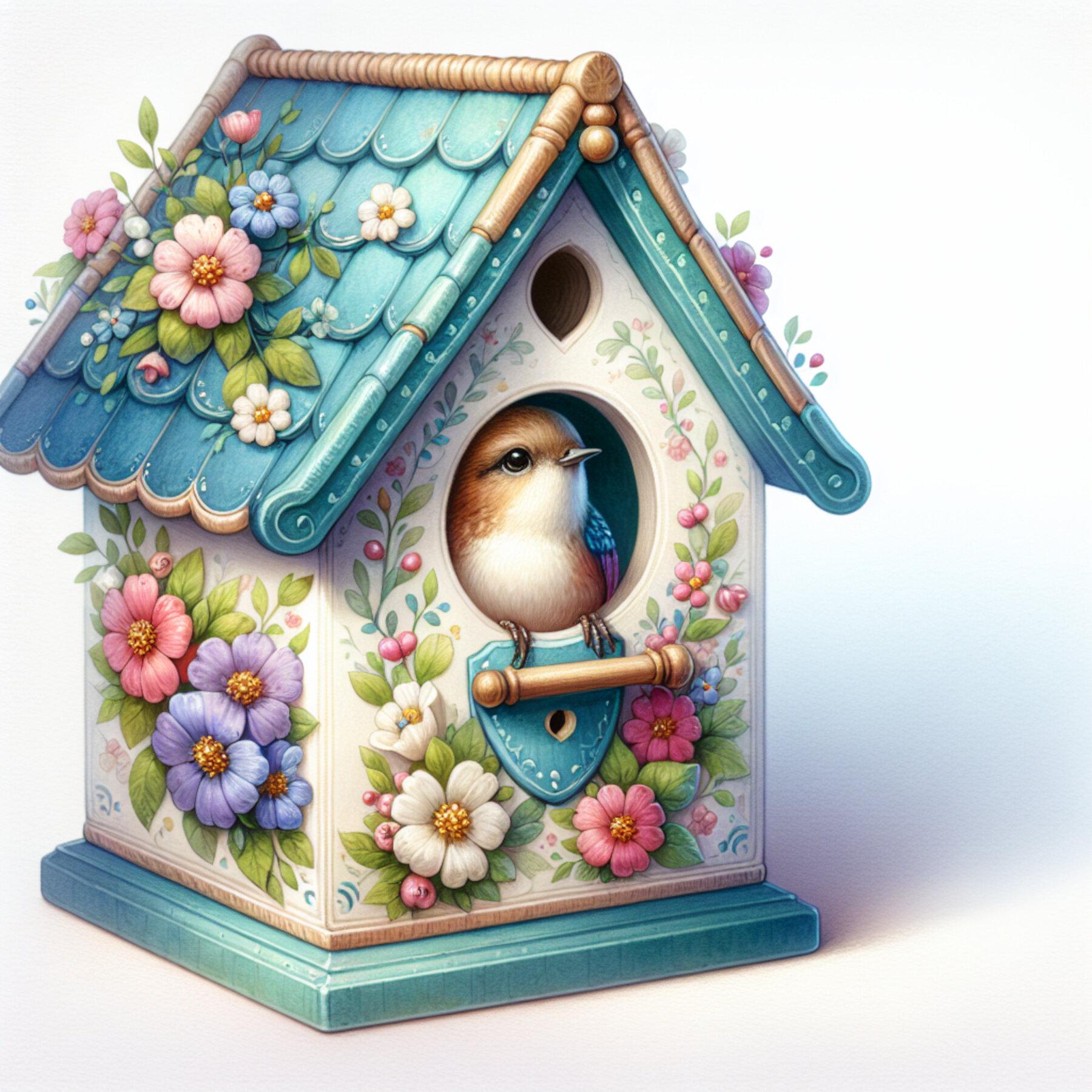 10 Whimsical Birdhouses, Whimsical Images, Bird Houses, Quirky Clipart ...