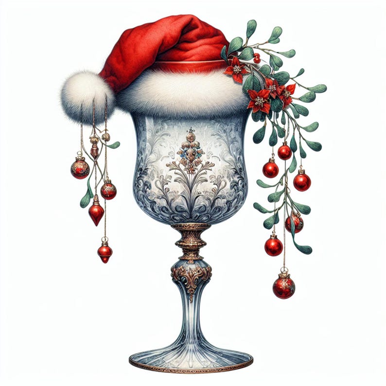 10 Santa's Wine, Wine Glasses, Wine Glass Clipart, Wine Glass Images ...